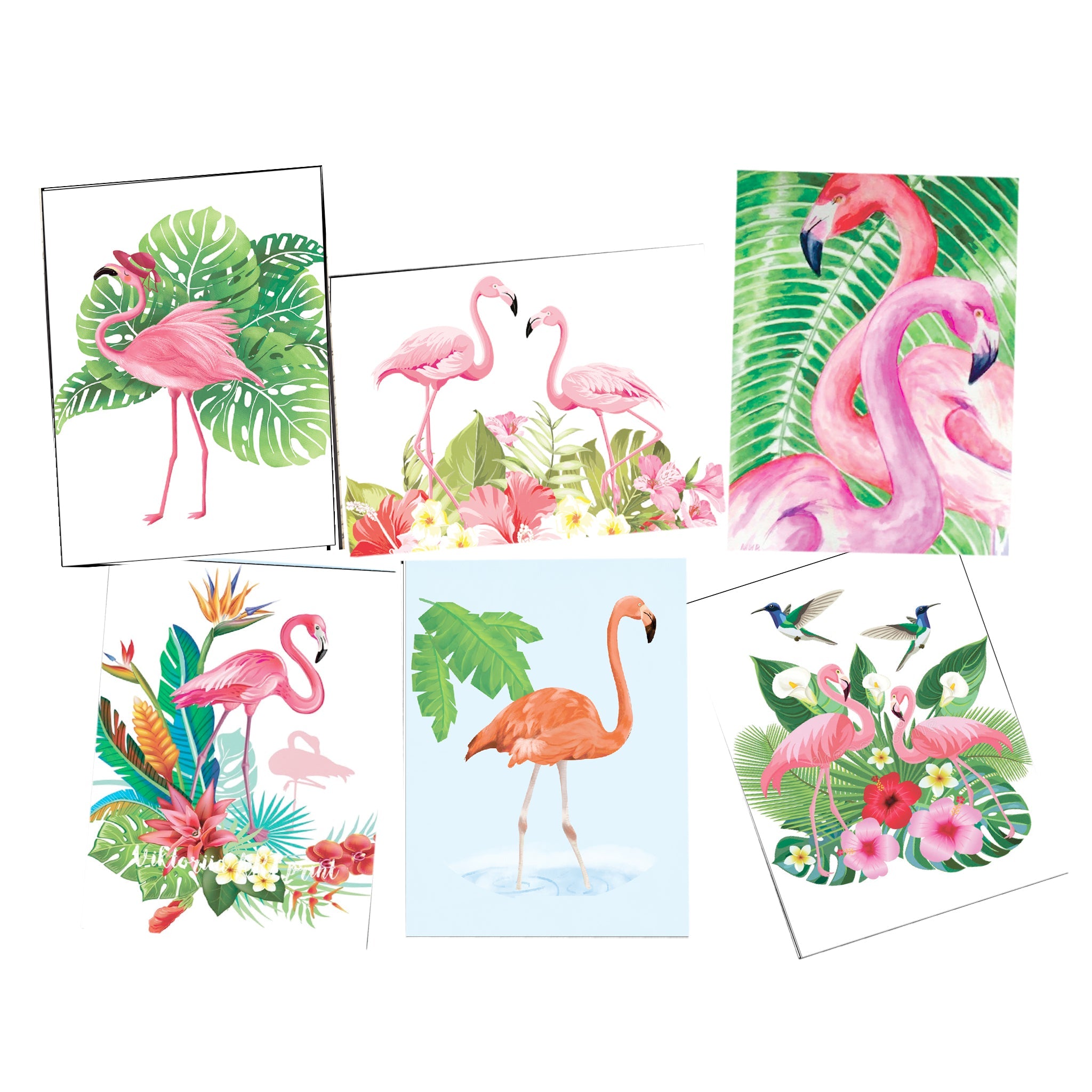 Tropical Flamingos Decoupage A4 or A5 – Print with Passion Decor