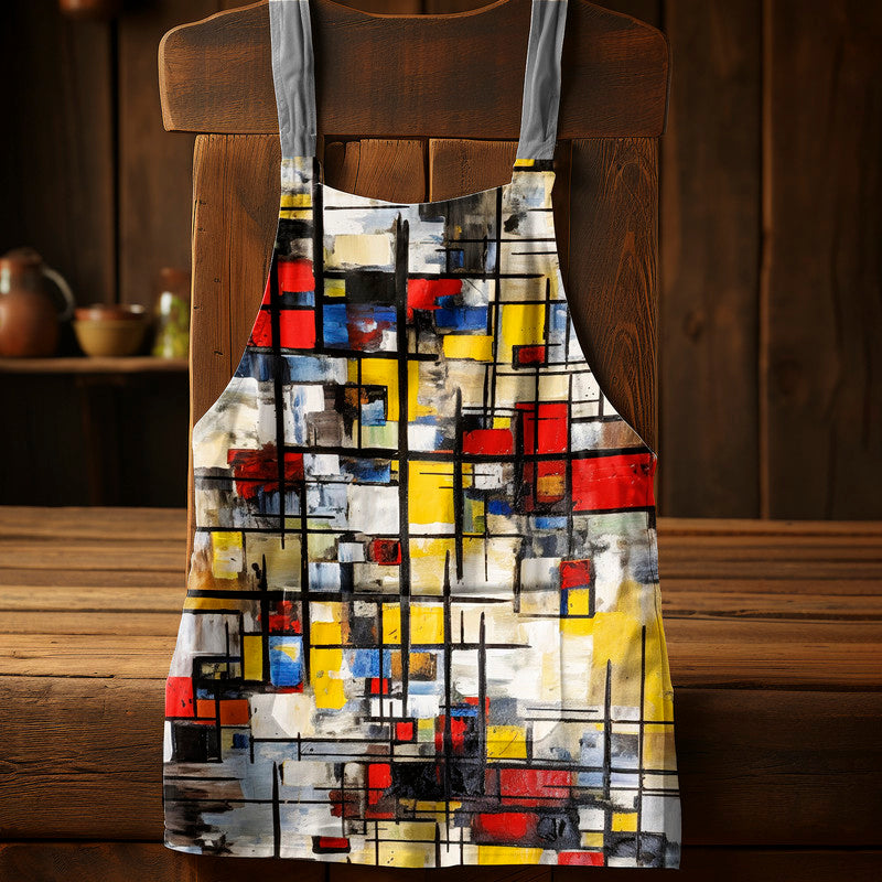 Abstract Square Apron – Print with Passion Decor