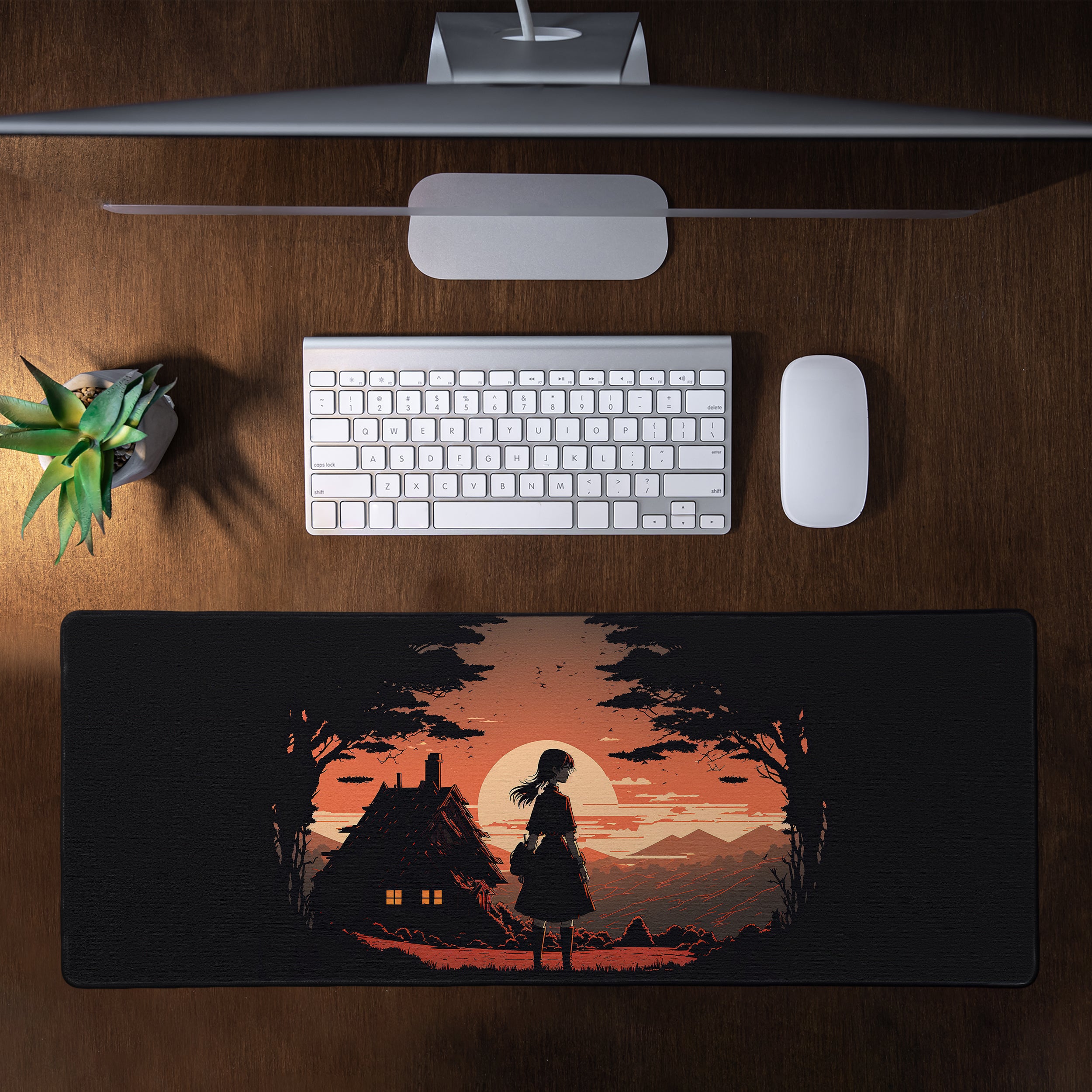 Anime Sunset Large Desk Pad – Print with Passion Decor
