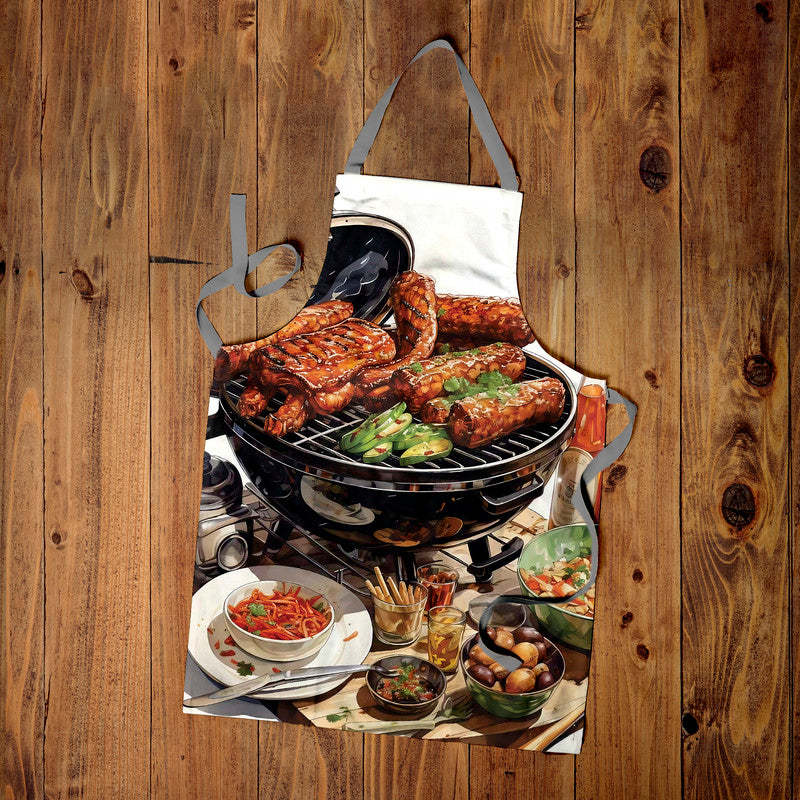 Braai Medium Length Apron – Print with Passion Decor