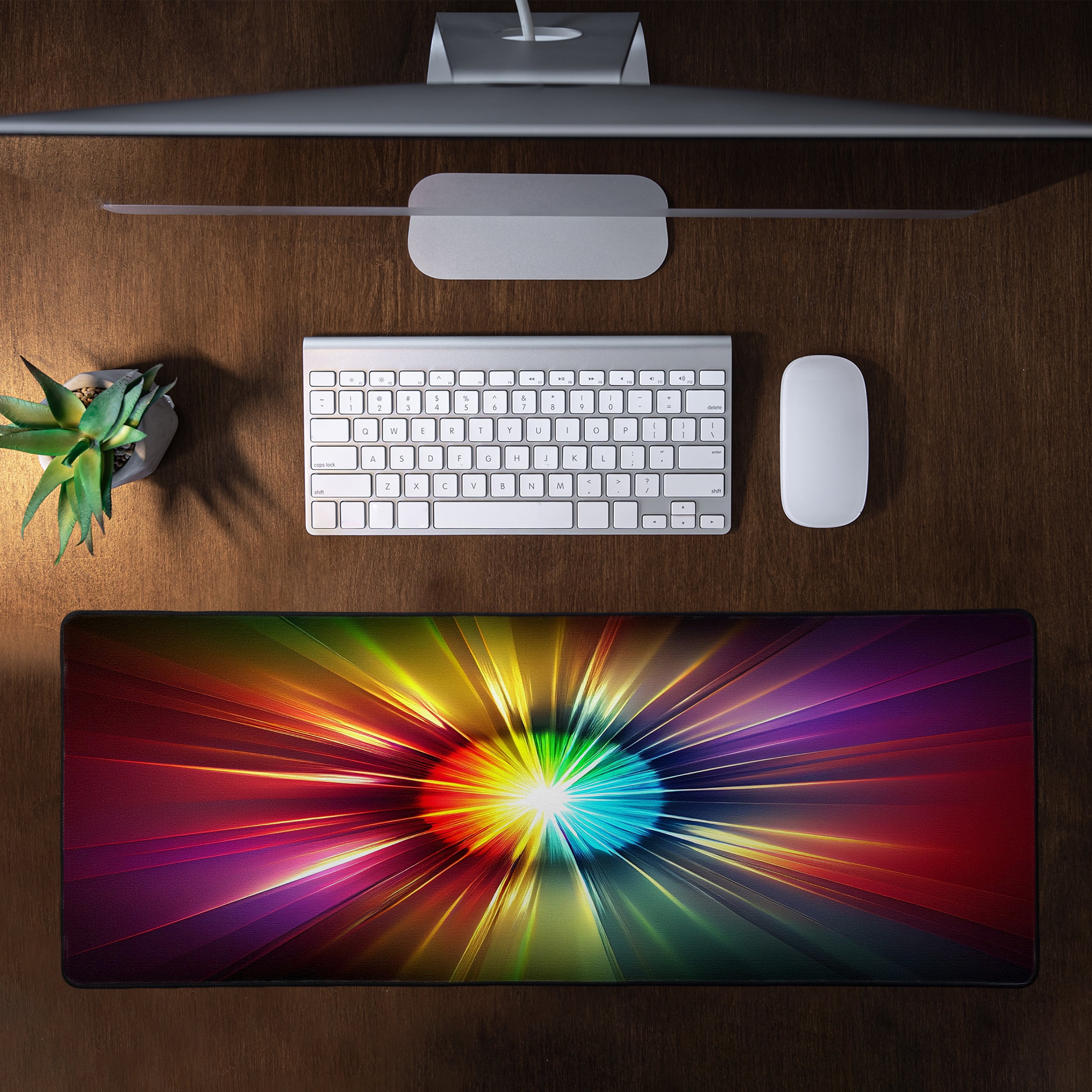 Colourful Warp Sphere Large Desk Pad – Print with Passion Decor