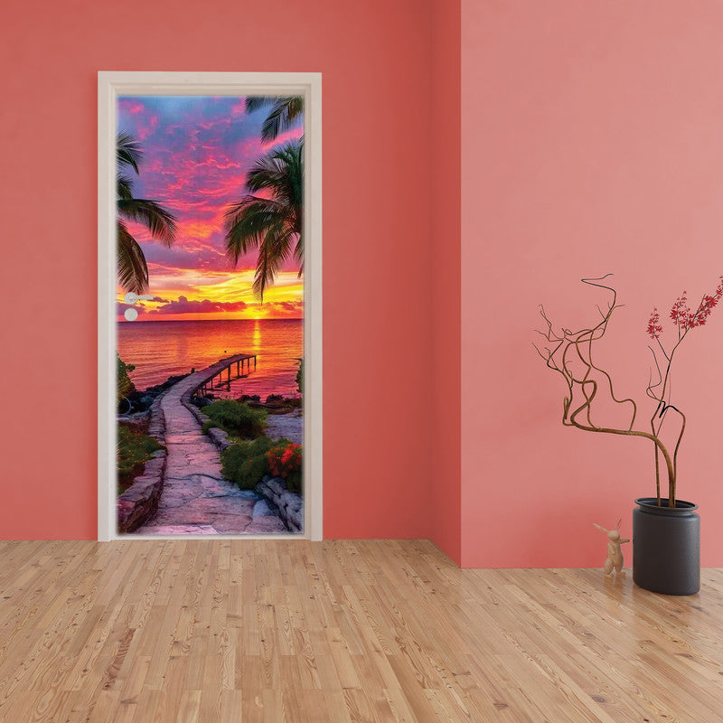 Glorious Sunset Door Decoupage – Print with Passion Decor