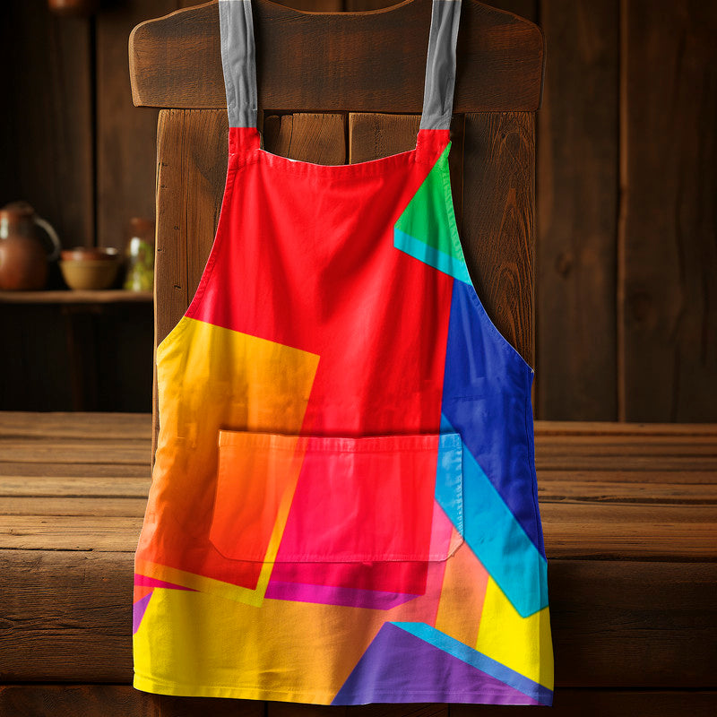 Happy Colours Medium Length Apron – Print with Passion Decor