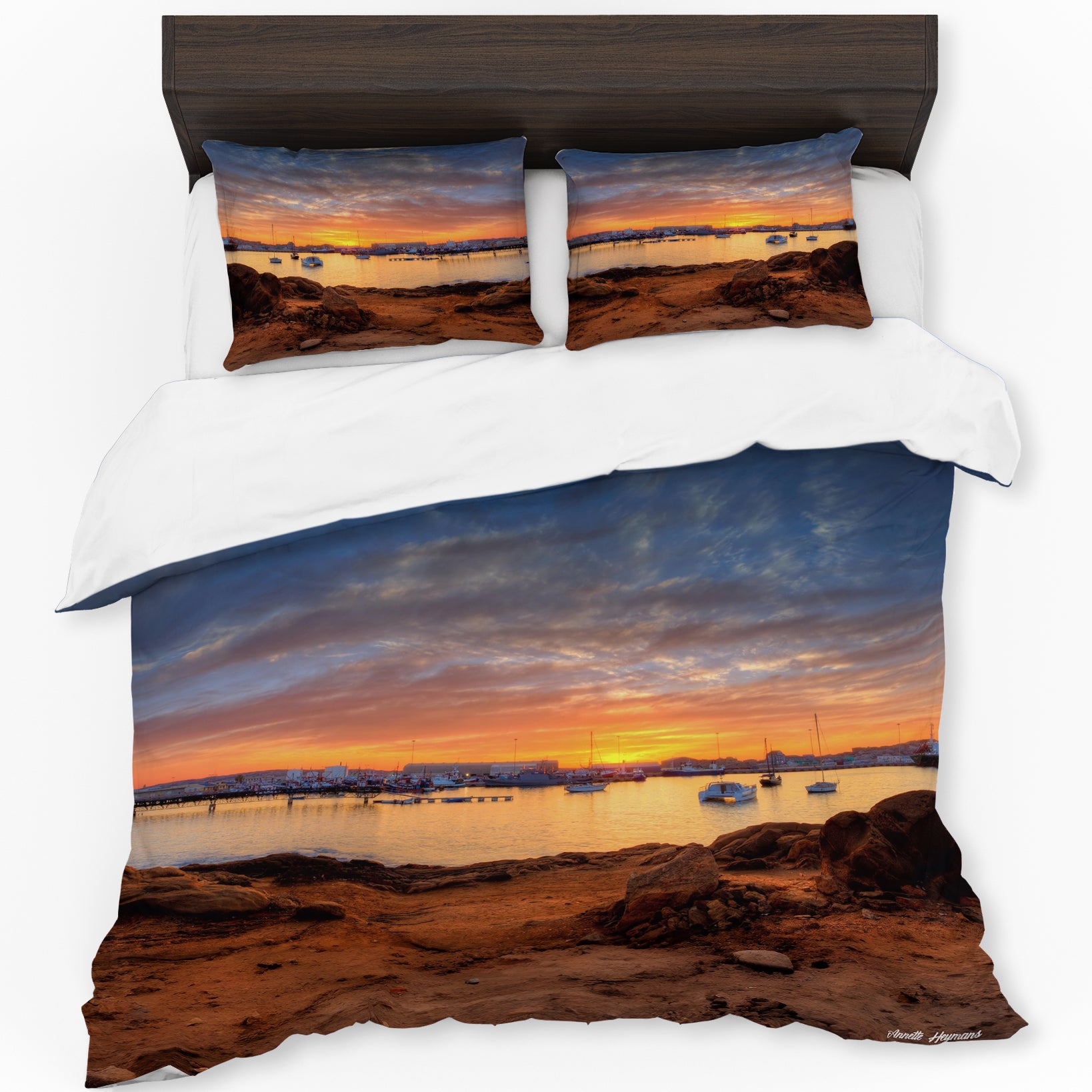 Luderitz Harbour Duvet Cover Set by Annette Heymans – Print with ...