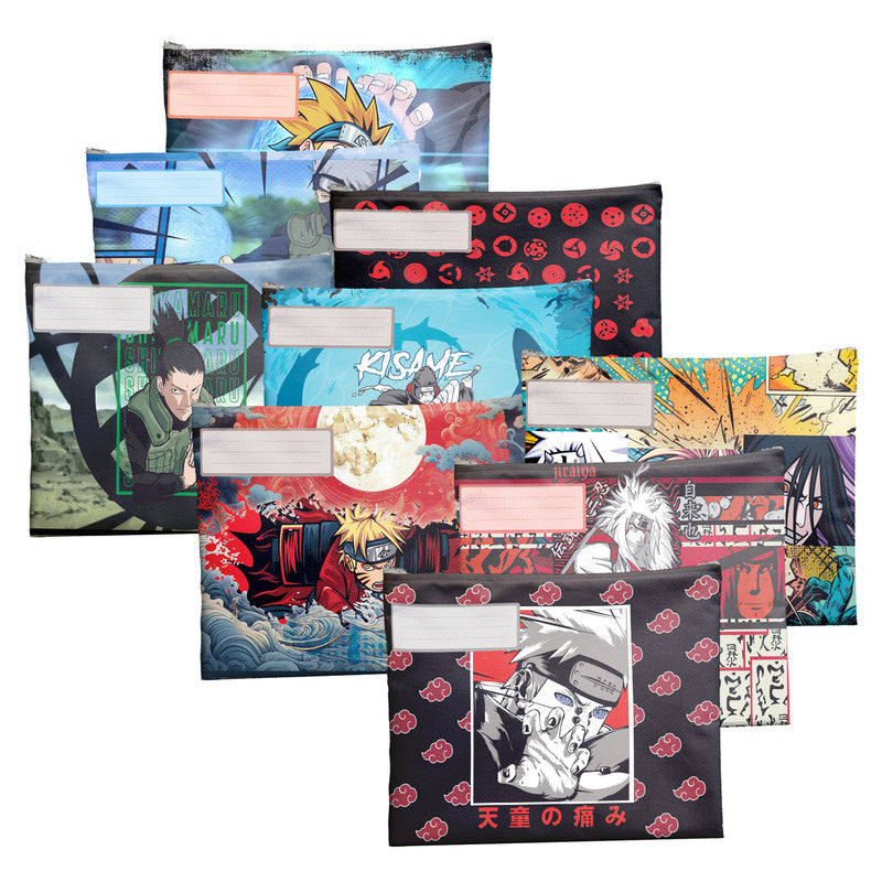 Naruto Ninja Subject Savvy Book Bags Set Of 9 – Print with Passion Decor