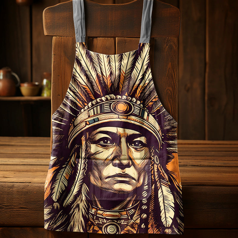 Native American Medium Length Apron – Print with Passion Decor