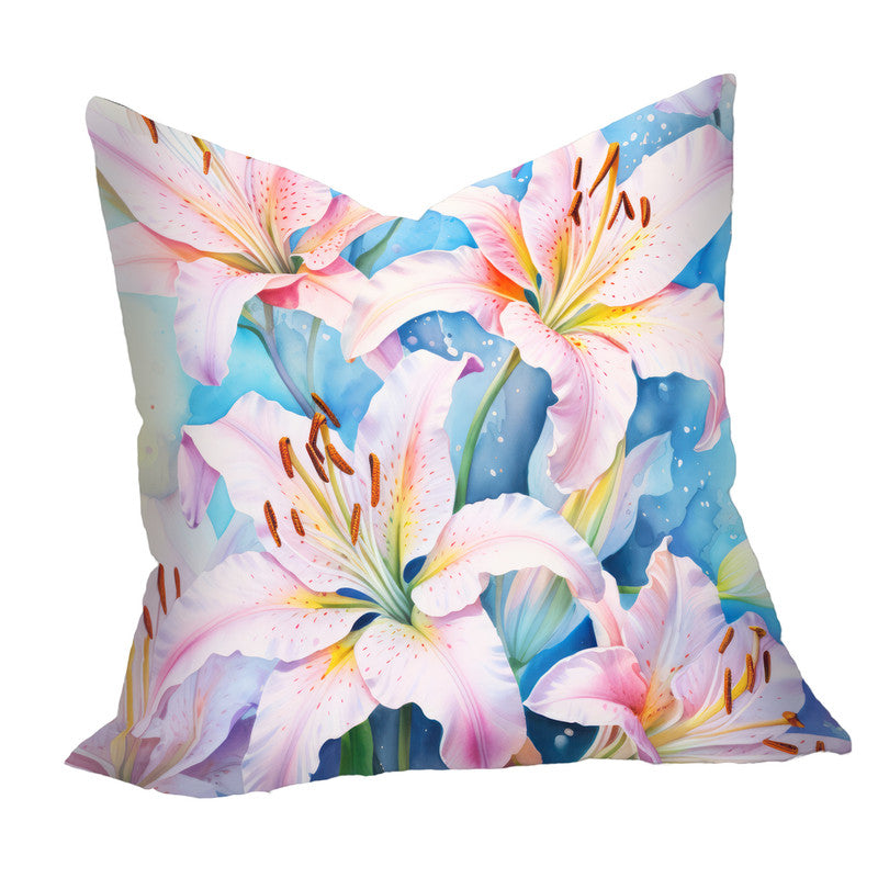 Pink Lillies Luxury Scatter – Print with Passion Decor