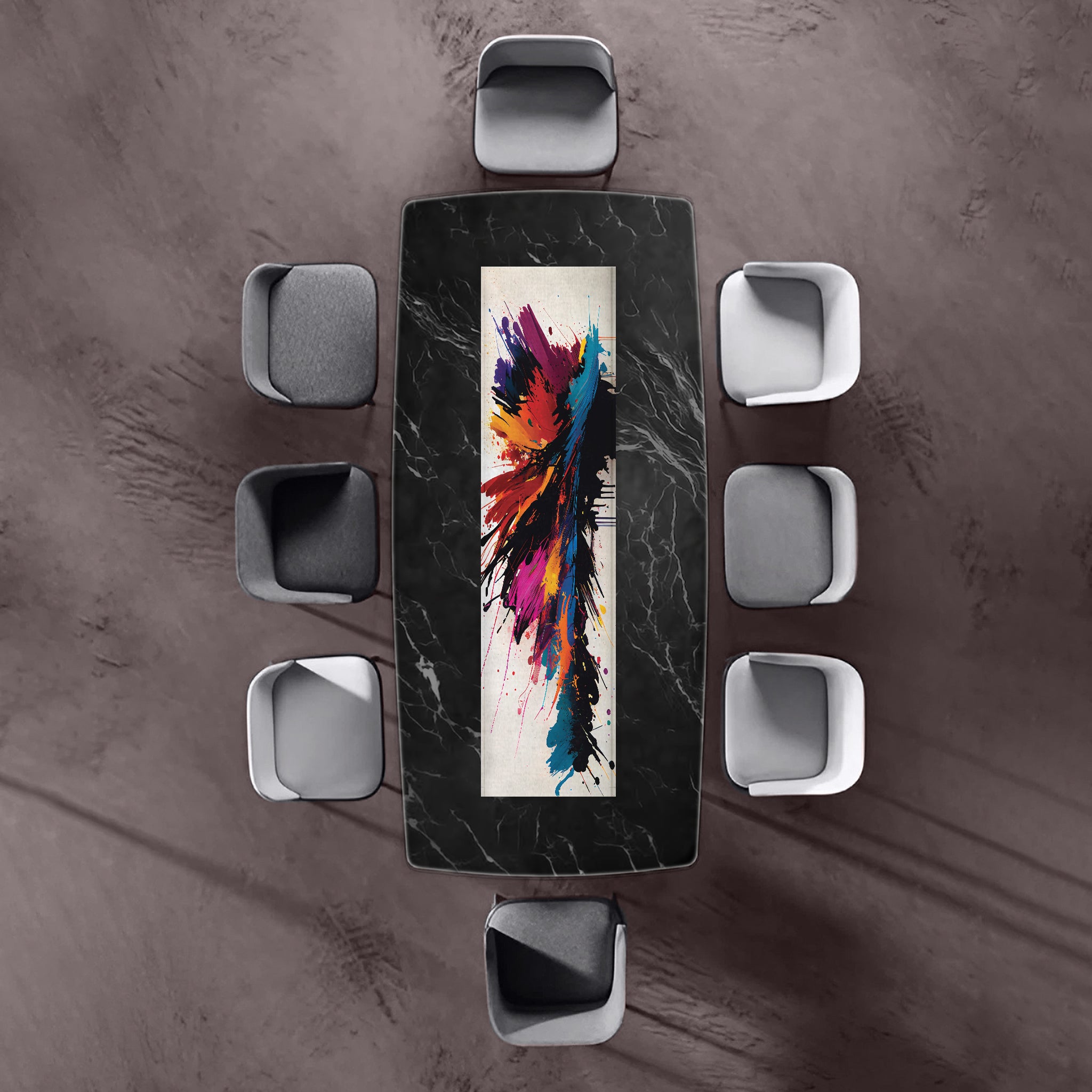 Splash of Colour 160cm Table Runner – Print with Passion Decor