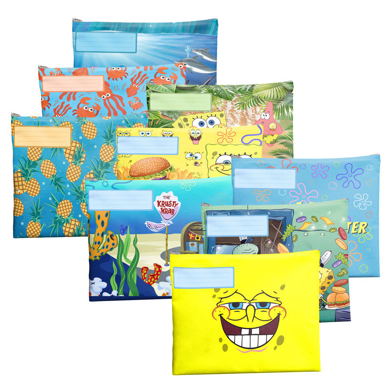 Sponge Bob Subject Savvy Book Bags Set Of 9 – Print with Passion Decor