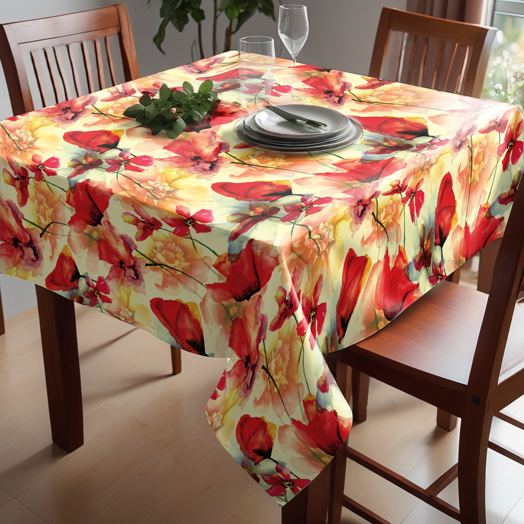 Summer Splendour Square Tablecloth – Print with Passion Decor