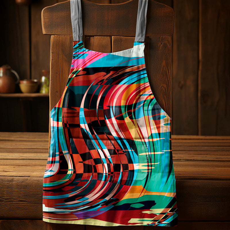 Swirls Medium Length Apron – Print with Passion Decor