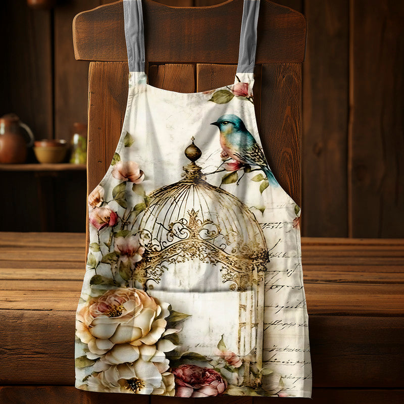 Vintage Garden Medium Length Apron – Print with Passion Decor
