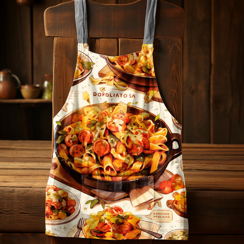 Viva Pasta Medium Length Apron – Print with Passion Decor