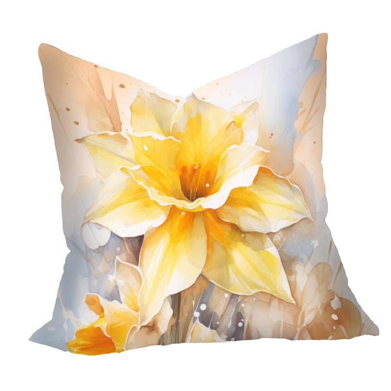 Watercolour Yellow Flower Luxury Scatter – Print with Passion Decor