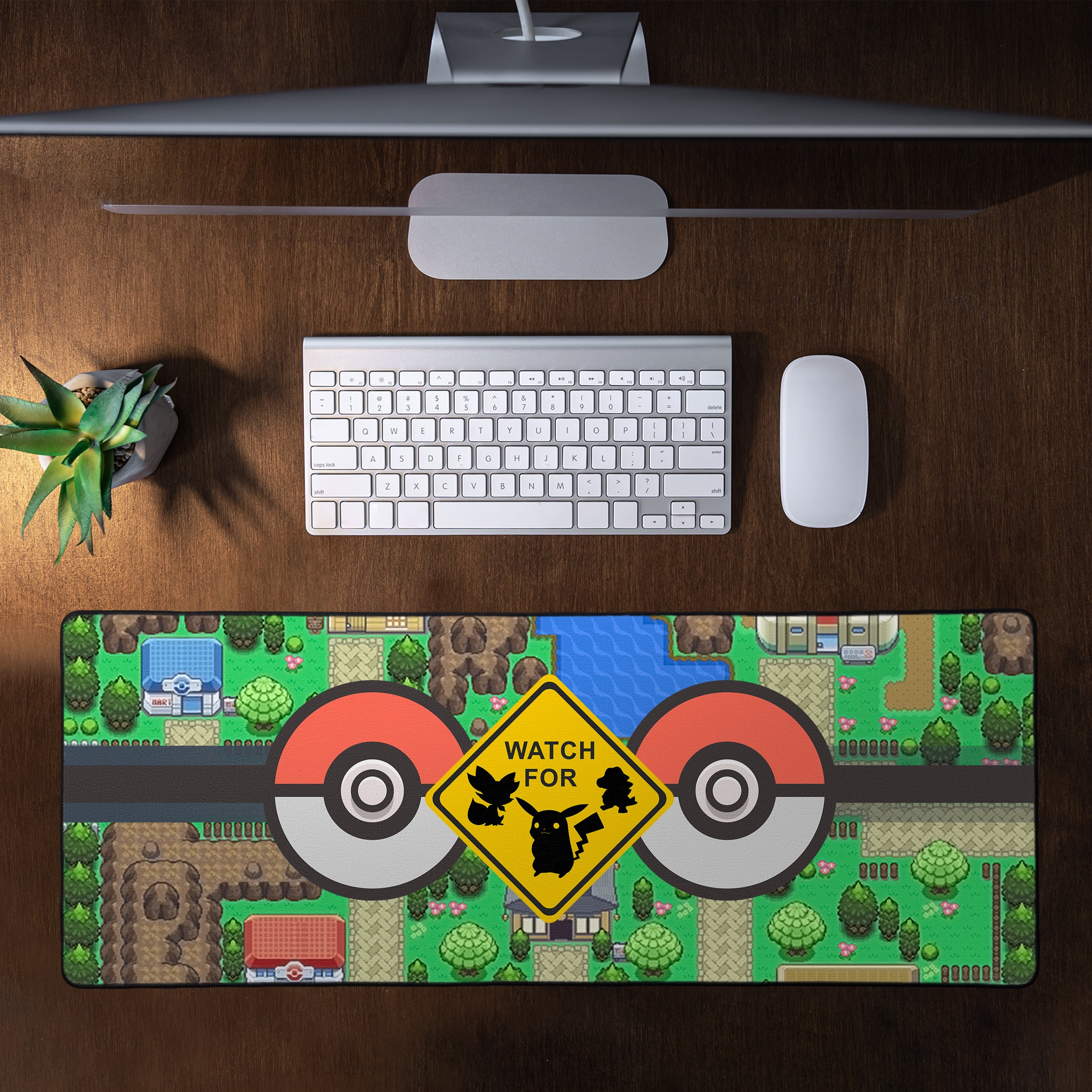 Wild Pokemon Pattern Large Desk Pad – Print with Passion Decor