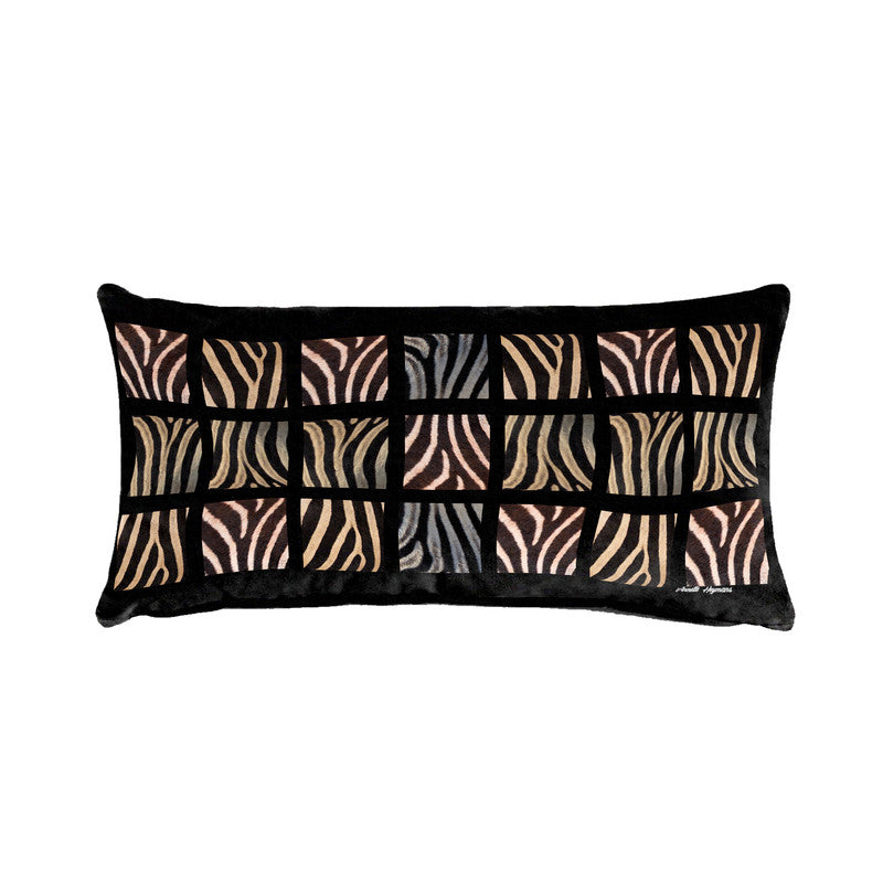 Zebra Patterns Oblong Luxury Scatter by Annette Heymans – Print with ...