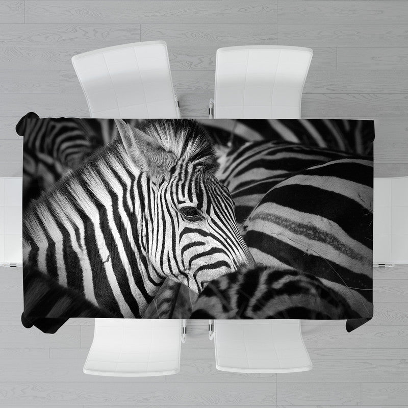 Zebra Stripes By Annette Heymans Rectangle Tablecloth – Print with ...