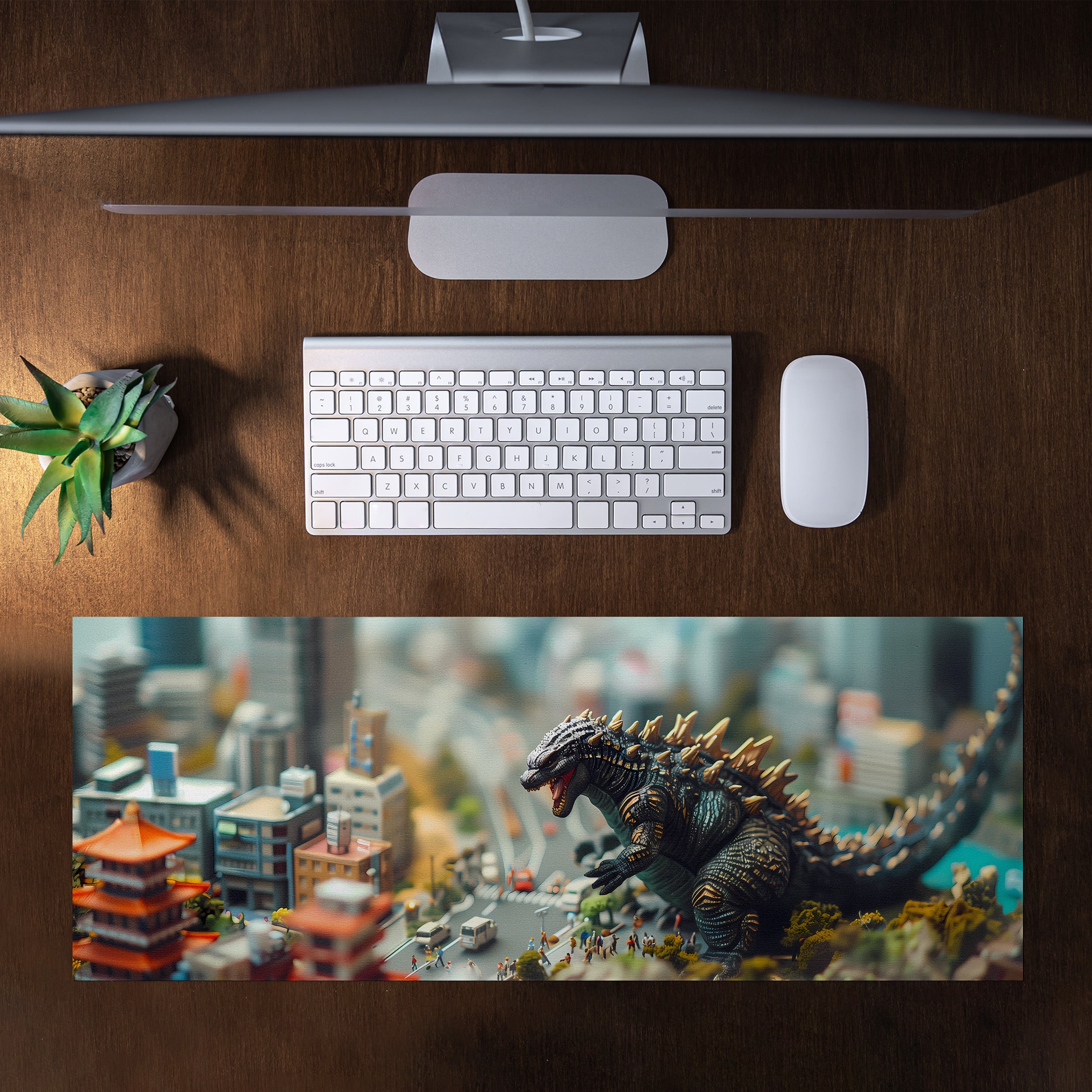 Tokyo Monster by Wikus Schalkwyk Large Desk Pad – Print with Passion Decor