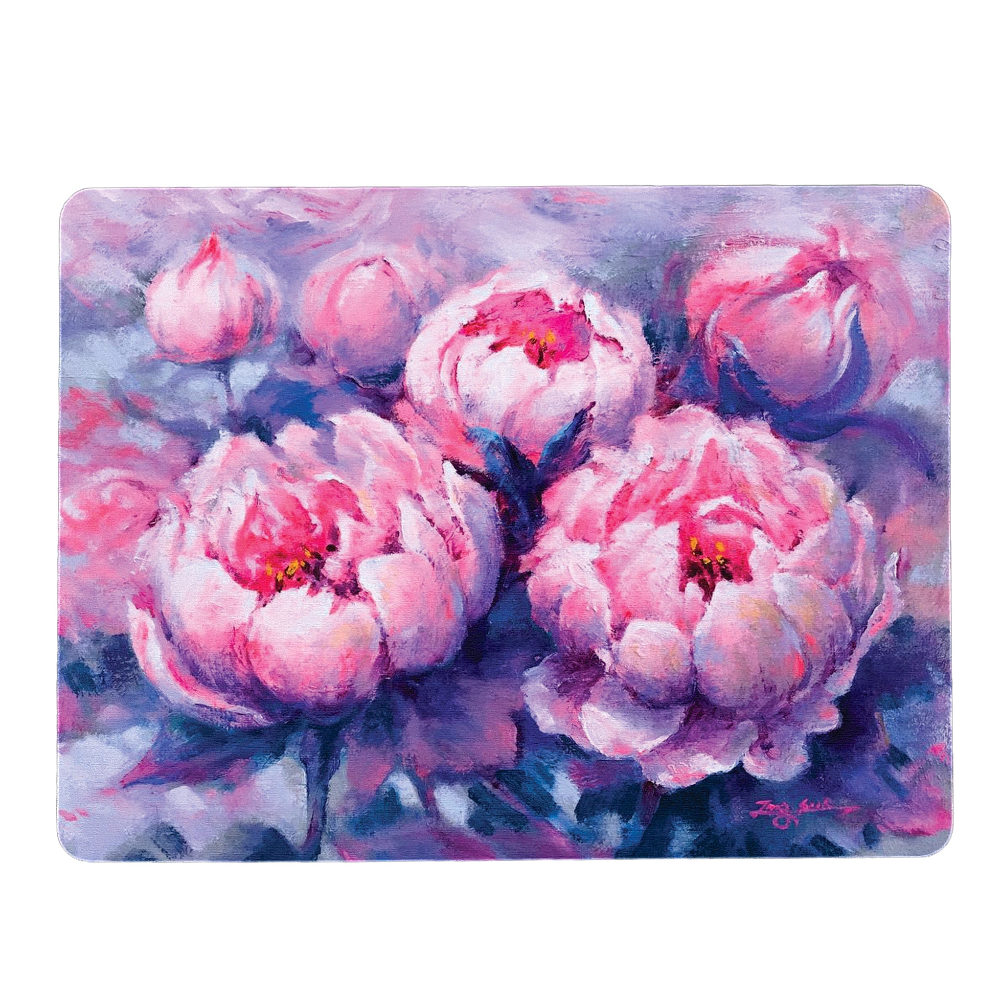 Abstract Pink Floral Mouse Pad – Print with Passion Decor